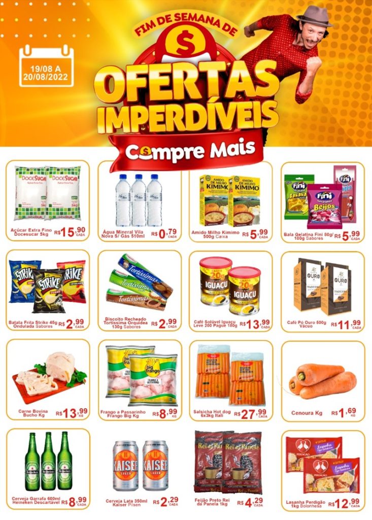 Confira as ofertas deste final de semana no Compre Mais